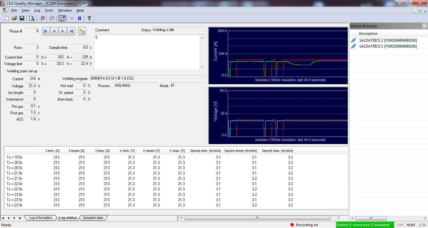 CQM: Software for quality control & parameter printing
