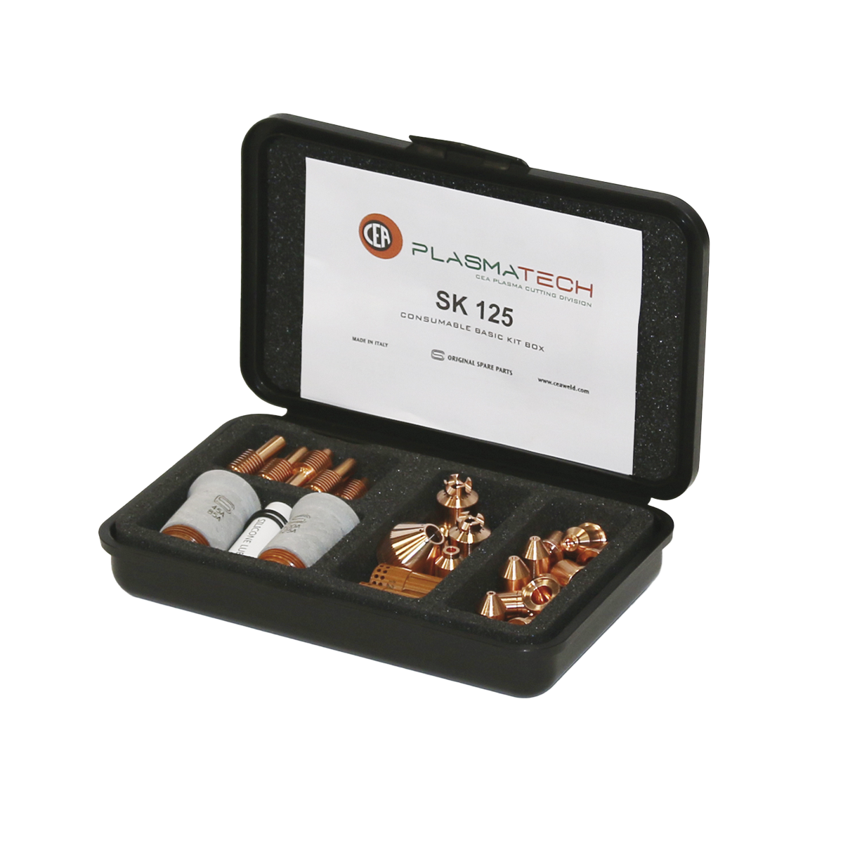 CAJA BÁSICO DE CONSUMIBLES: Consumible plasma 125 A