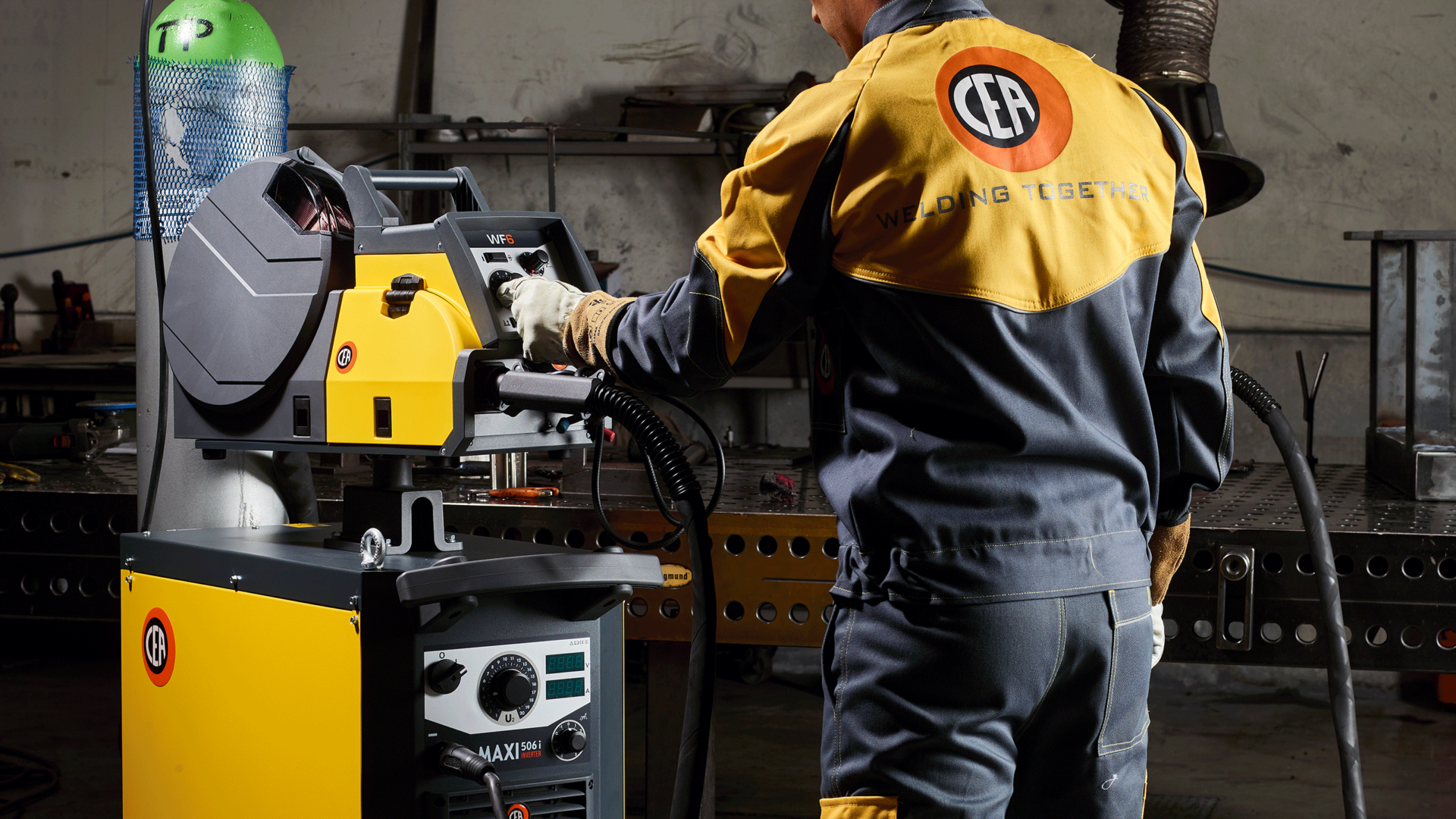 WF7: Complete mig wire feeder MAXI I and ECHO series